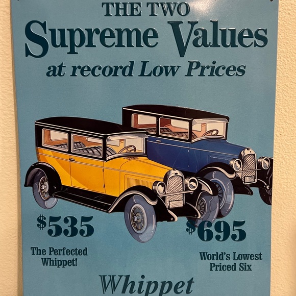 Wall Decor | The Perfect Whippet Car Metal Sign The Two Supreme Values ...
